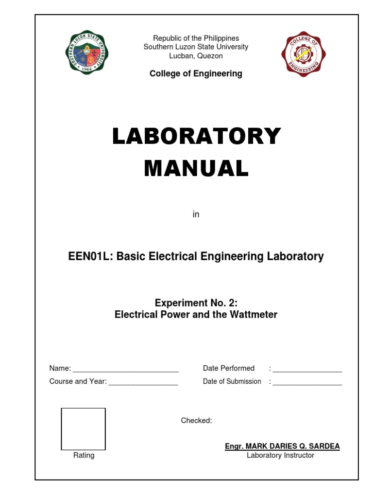 Experiment No. 2 | PDF | Power (Physics) | Electrical Impedance
