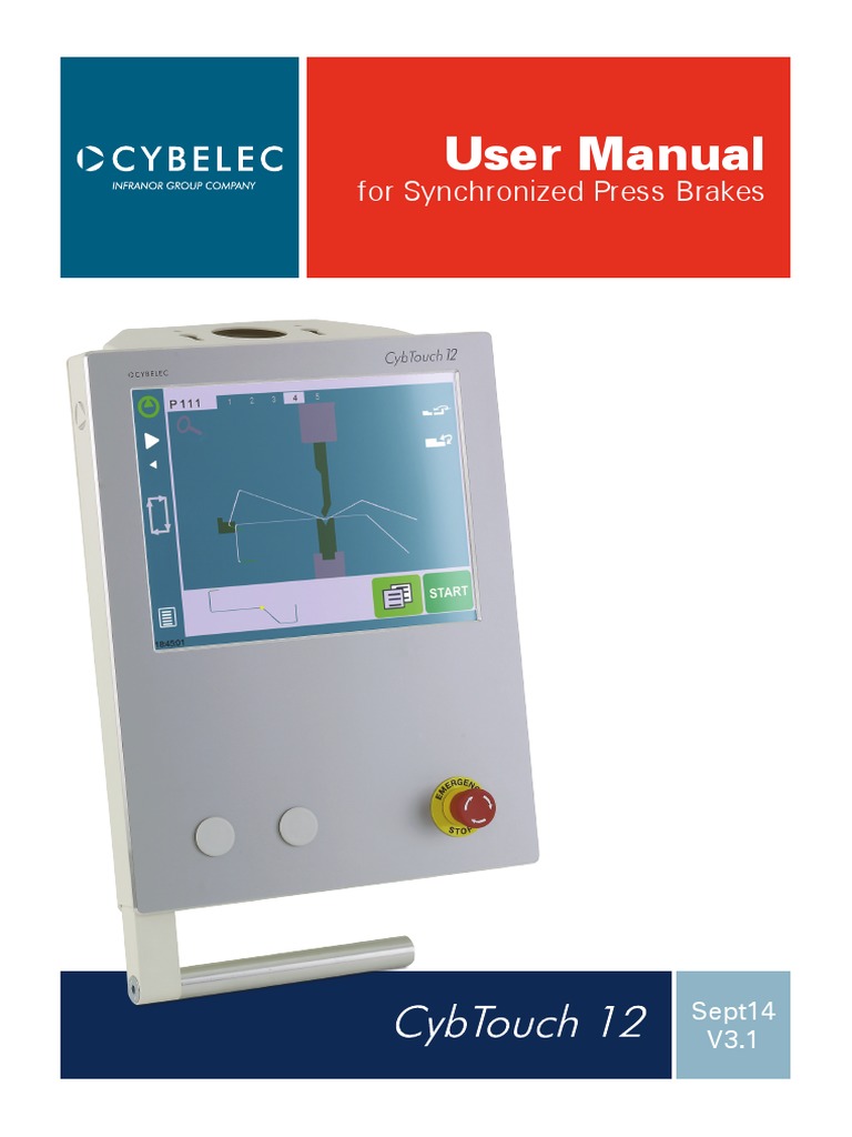 User Manual CybTouch 12 - V3.1 - EN | PDF | Menu (Computing ...