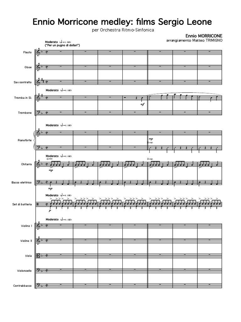 Ennio Morricone Medley Films Sparago | PDF | Langues en Europe ...