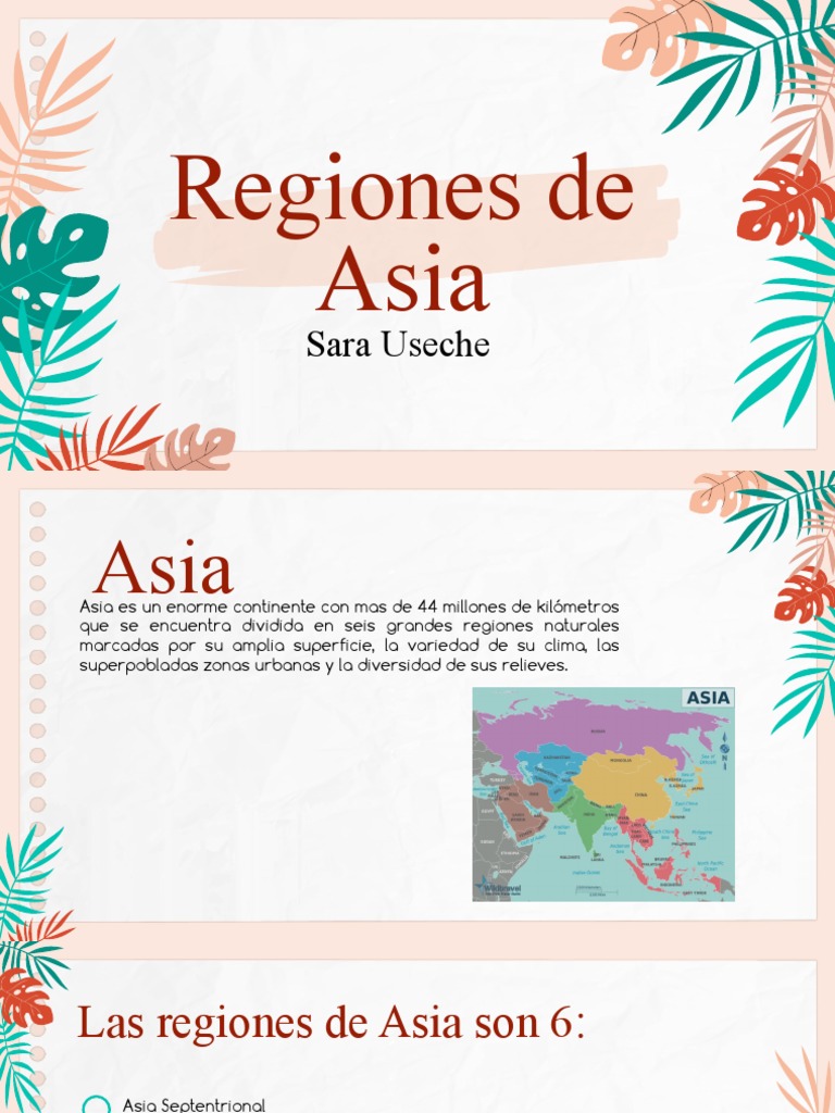 Regiones de Asia | PDF | Asia | Asia occidental
