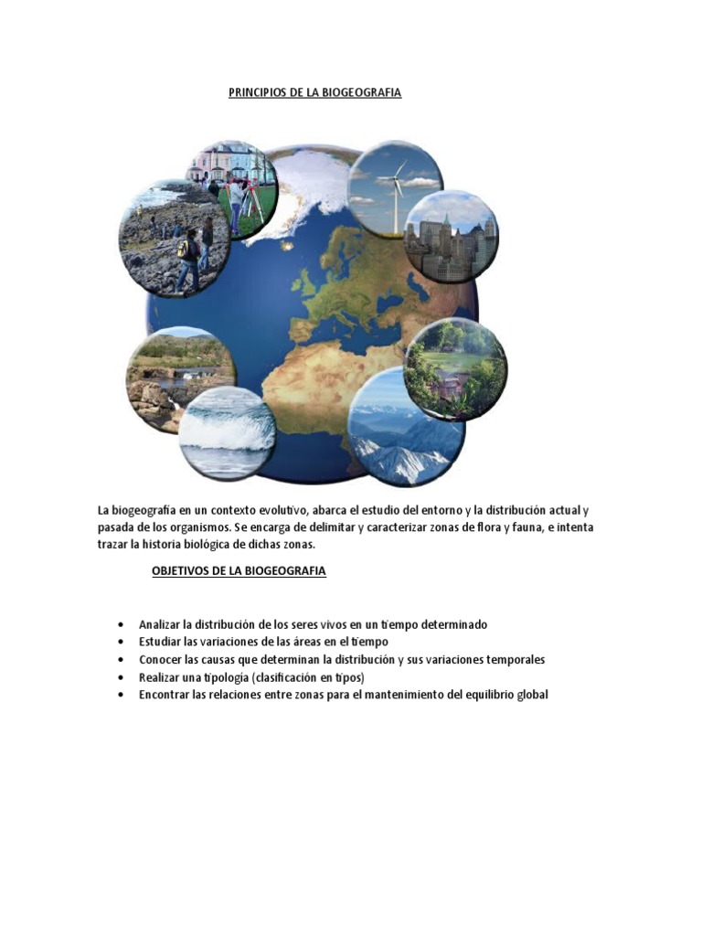 Principios de La Biogeografia | PDF