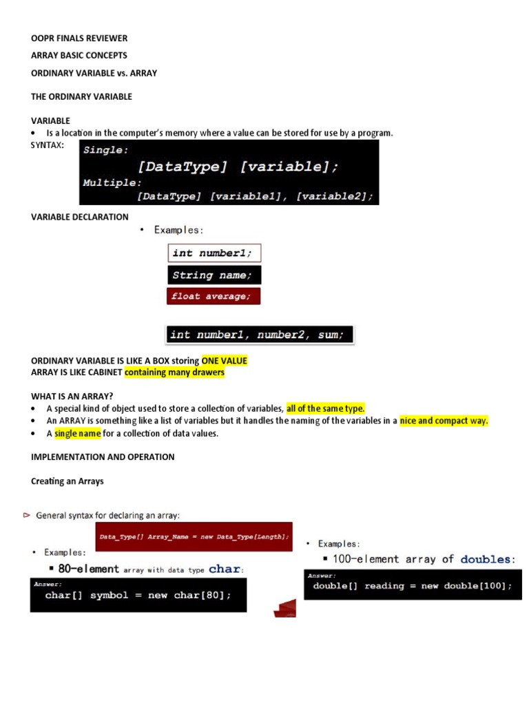 Oopr Finals Reviewer Pdf Class Computer Programming Object Oriented Programming 1219