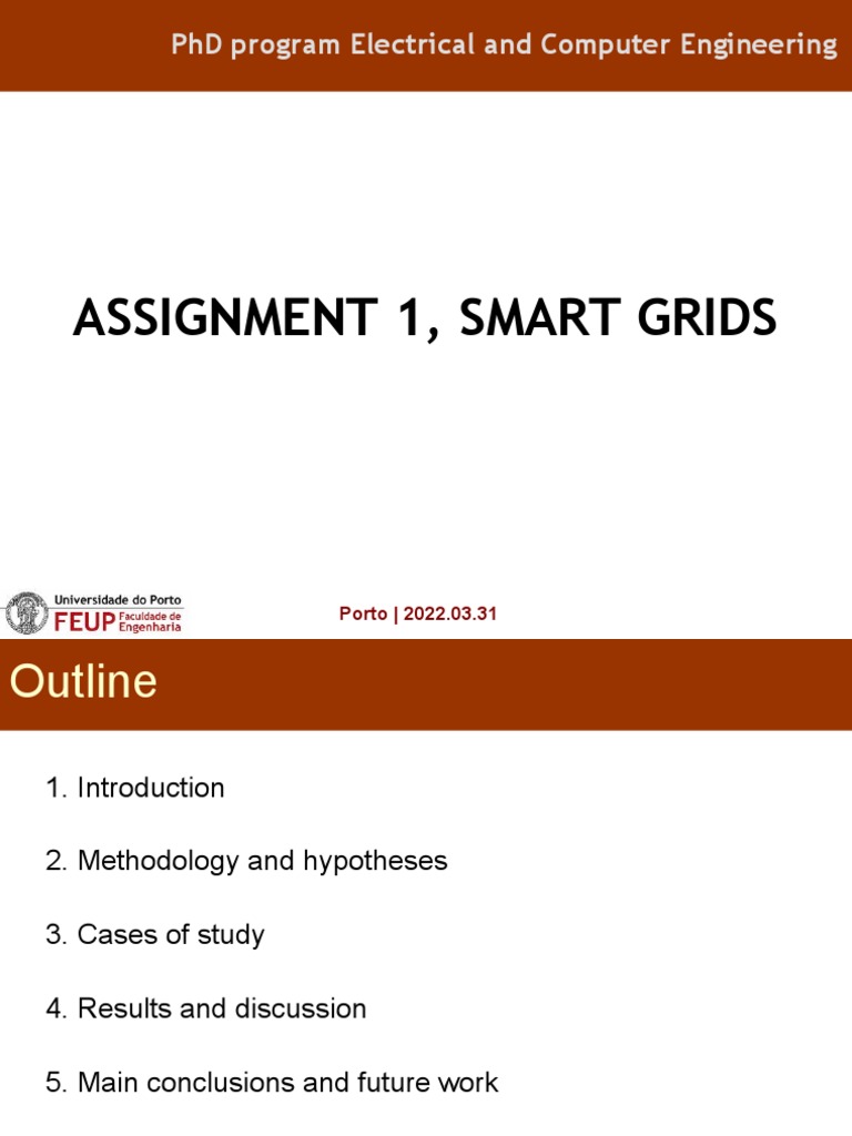 Smart Grid, Assignment 1, Paul Arevalo (07 de Abril) | PDF | Electrical ...