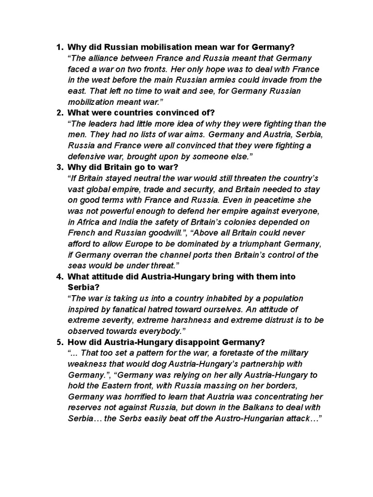 Documentary Questions | PDF