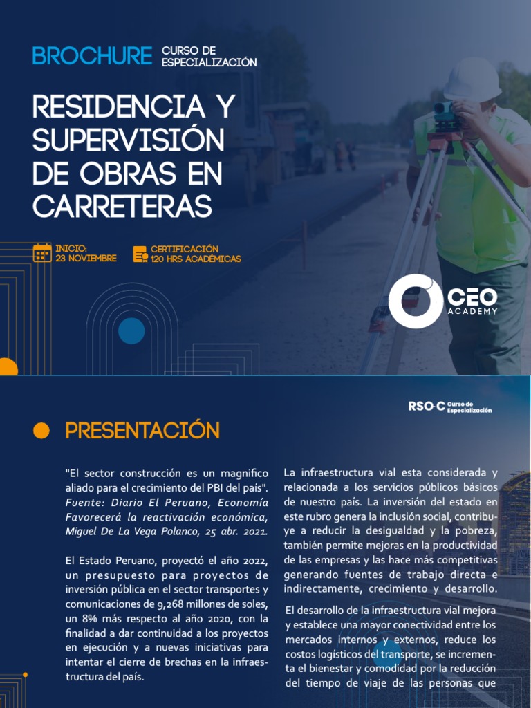 Residencia y supervisión de obras en carreteras: gestión, normativa y ...