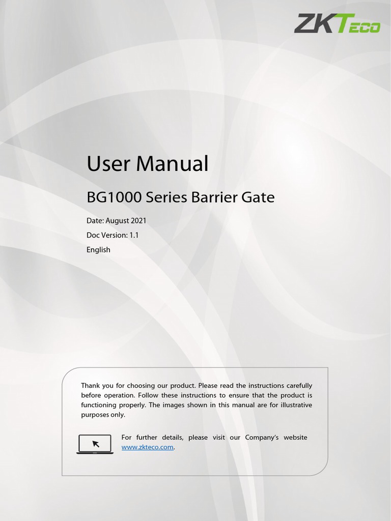 BG1000 user manual | PDF | Authentication | Biometrics