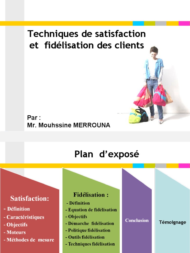 Satisfaction Et Fidelisation Des Client Mouhssine MERROUNA | PDF | Commercialisation | Business