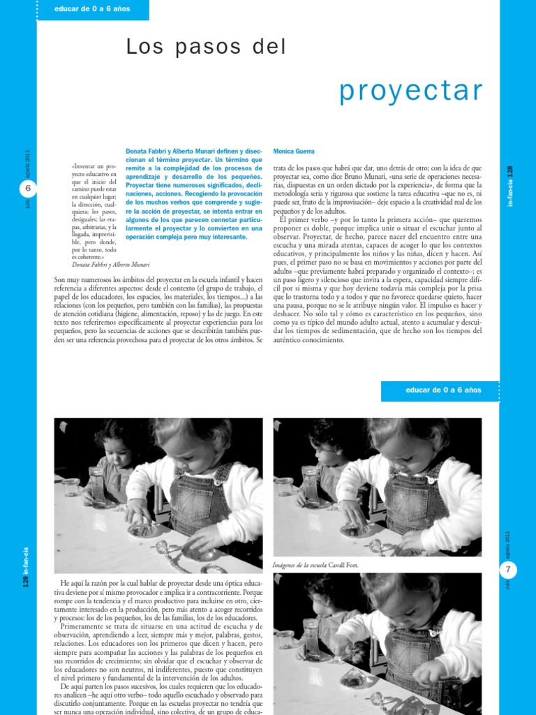 Guerra Monica Los Pasos Del Proyectar | PDF | Aprendizaje | Conocimiento