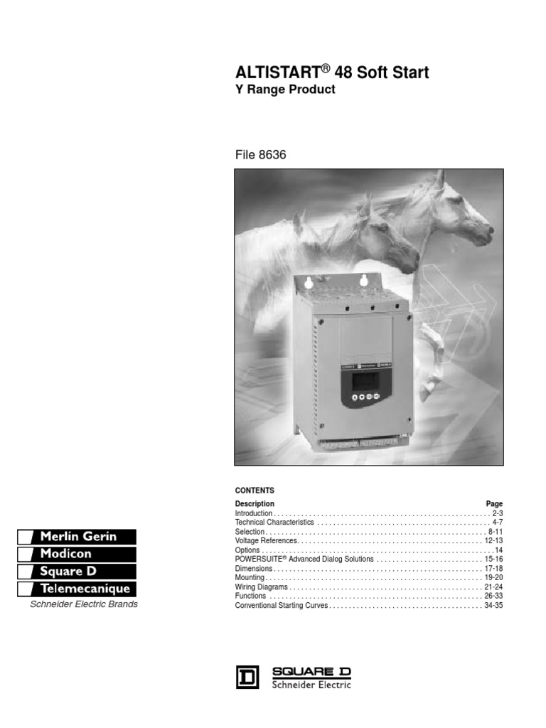 Catalog ATS48 USA | PDF | Electric Motor | Electromagnetic Compatibility
