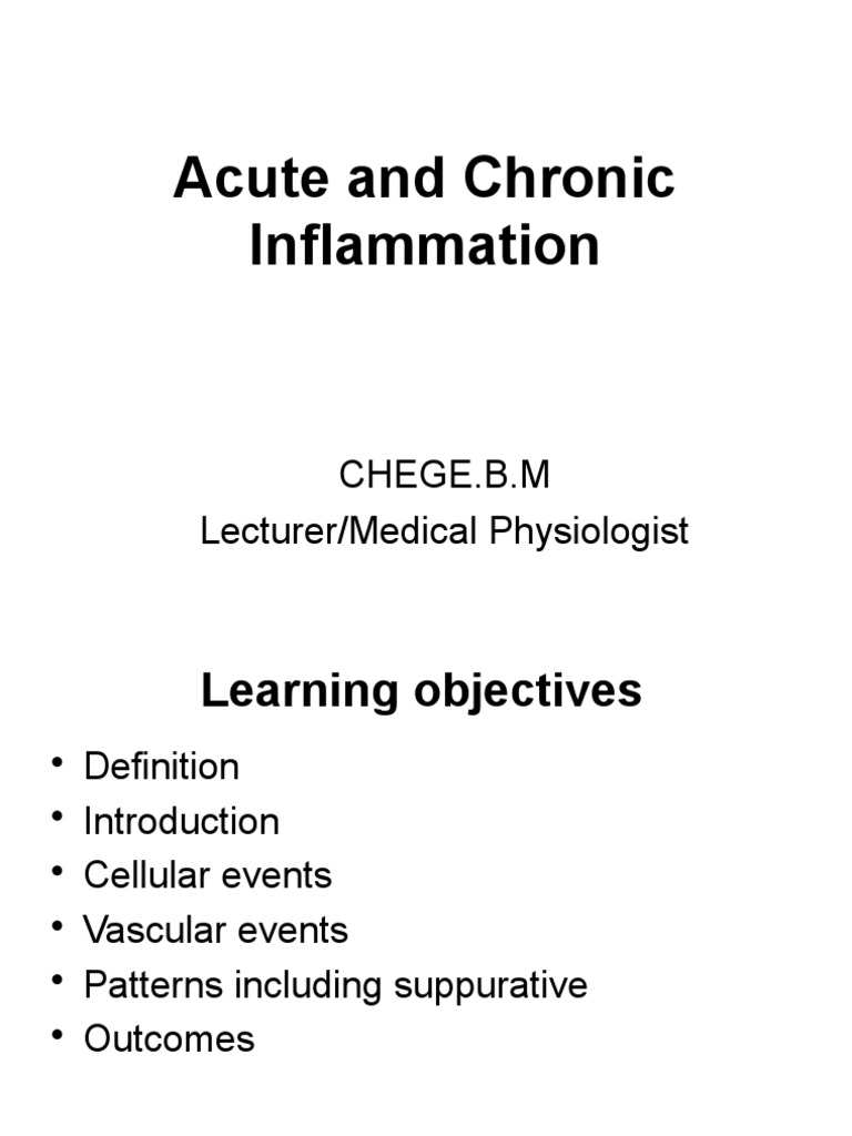 Acute Inflammation Overview | PDF | Inflammation | Cell Adhesion
