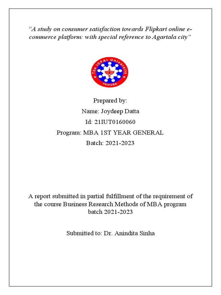 BRM Project 2022 | PDF | Online Shopping | E Commerce