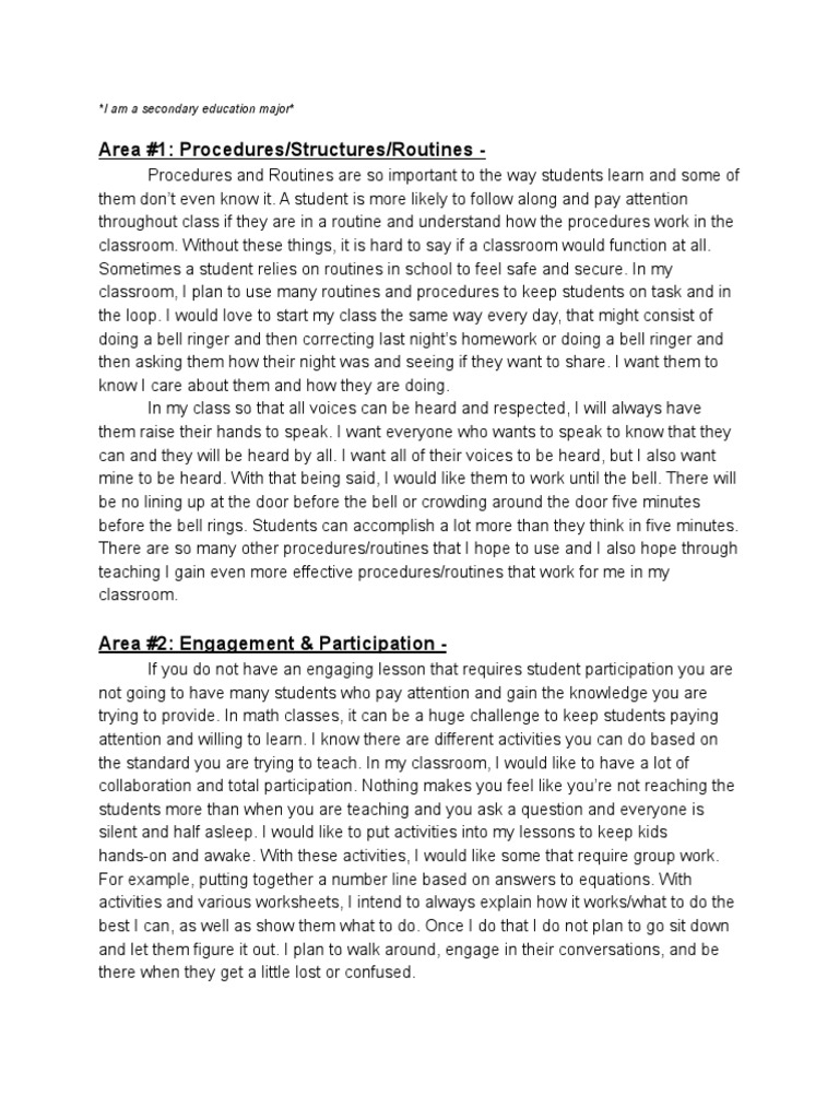 Classroom Management Final Project - Kathleen | PDF | Teachers | Classroom