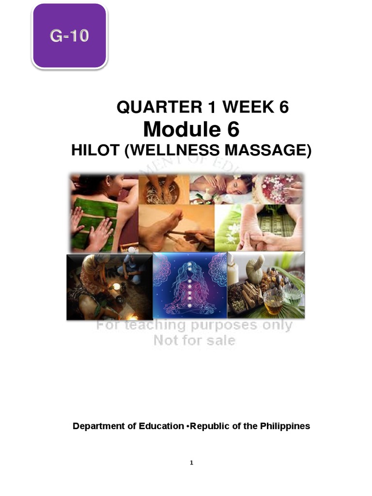 TLE Hilot Wellness Massage G 10 Module 6 HWM Lesson1 2 Hilot Wellness ...