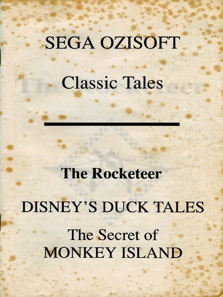 Disneys Duck Tales The Quest For Gold Manual DOS en | PDF | Floppy Disk ...