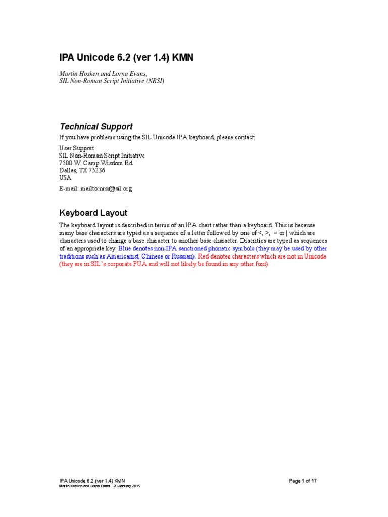 IPA Unicode 6.2 (ver 1.4) KMN: A Comprehensive Guide to the ...