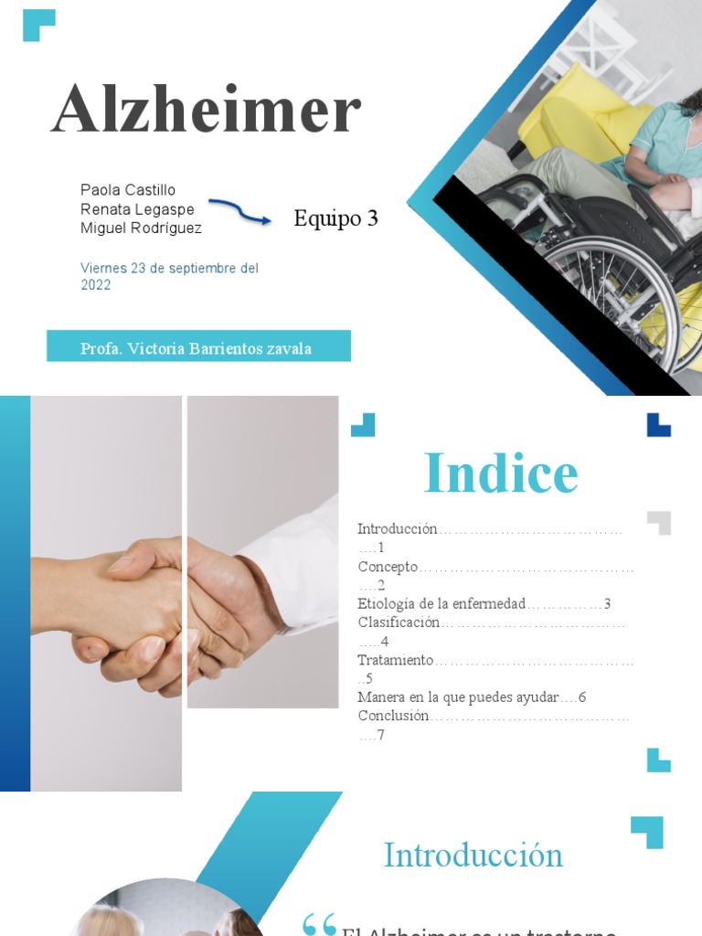 Azhaimer Presentacion | PDF | Enfermedad de Alzheimer | Memoria