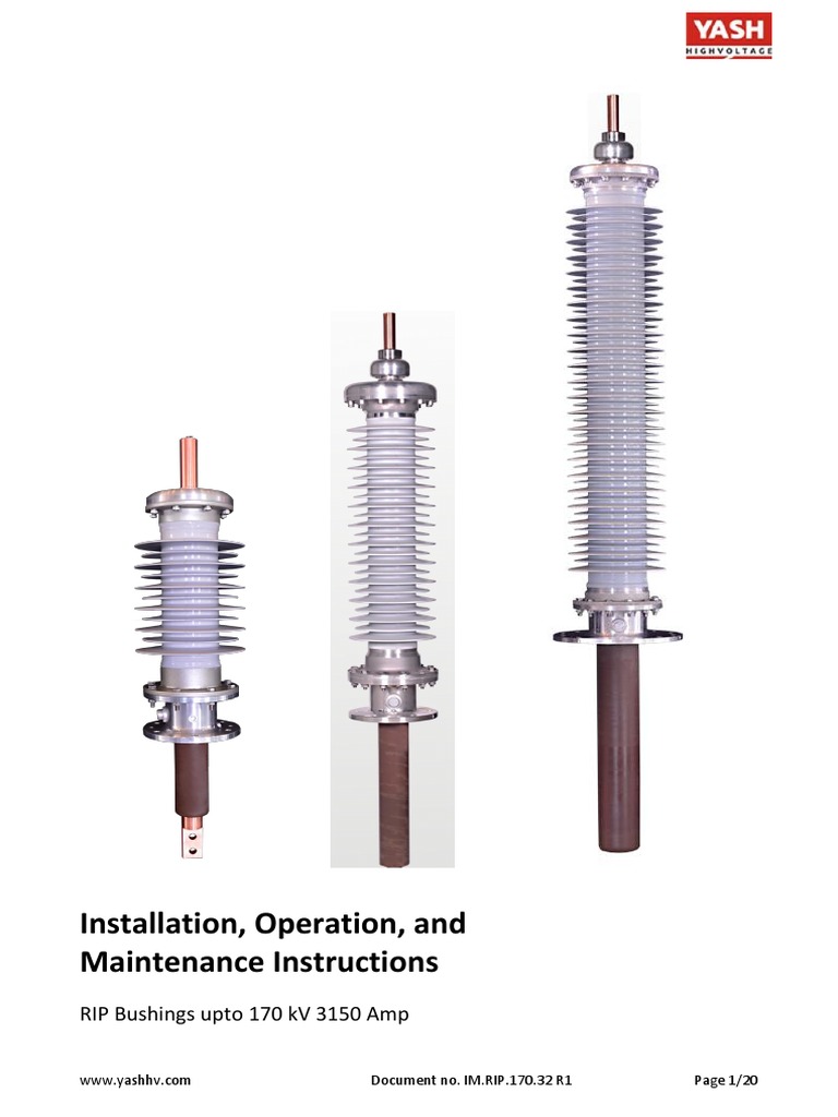 Installation Guide for RIP Bushings | PDF | Insulator (Electricity ...