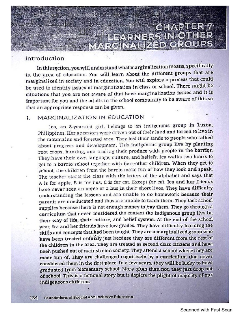 Chapter 7 - Learners in Other Marginalized Groups | PDF