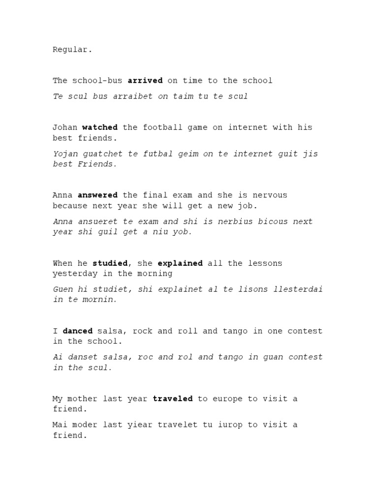 Verbs Pdf