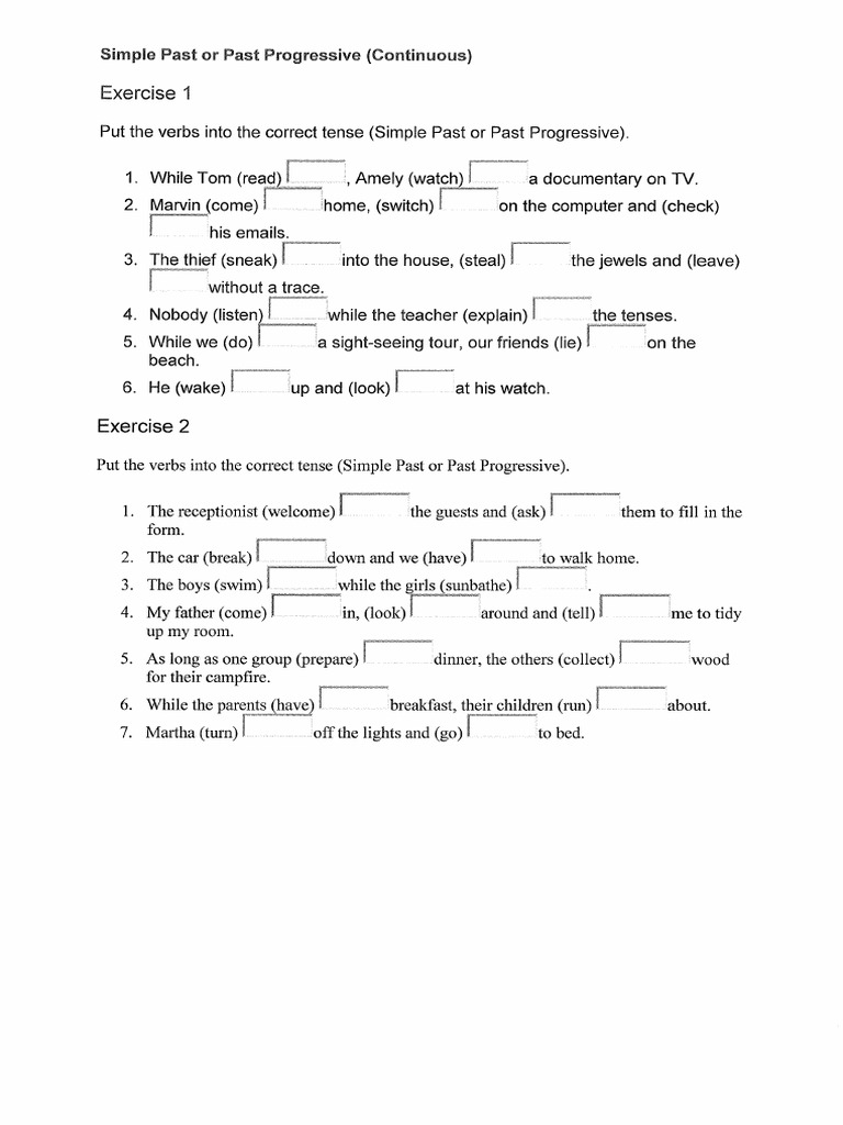 P.Simple Vs Cont.1 | PDF