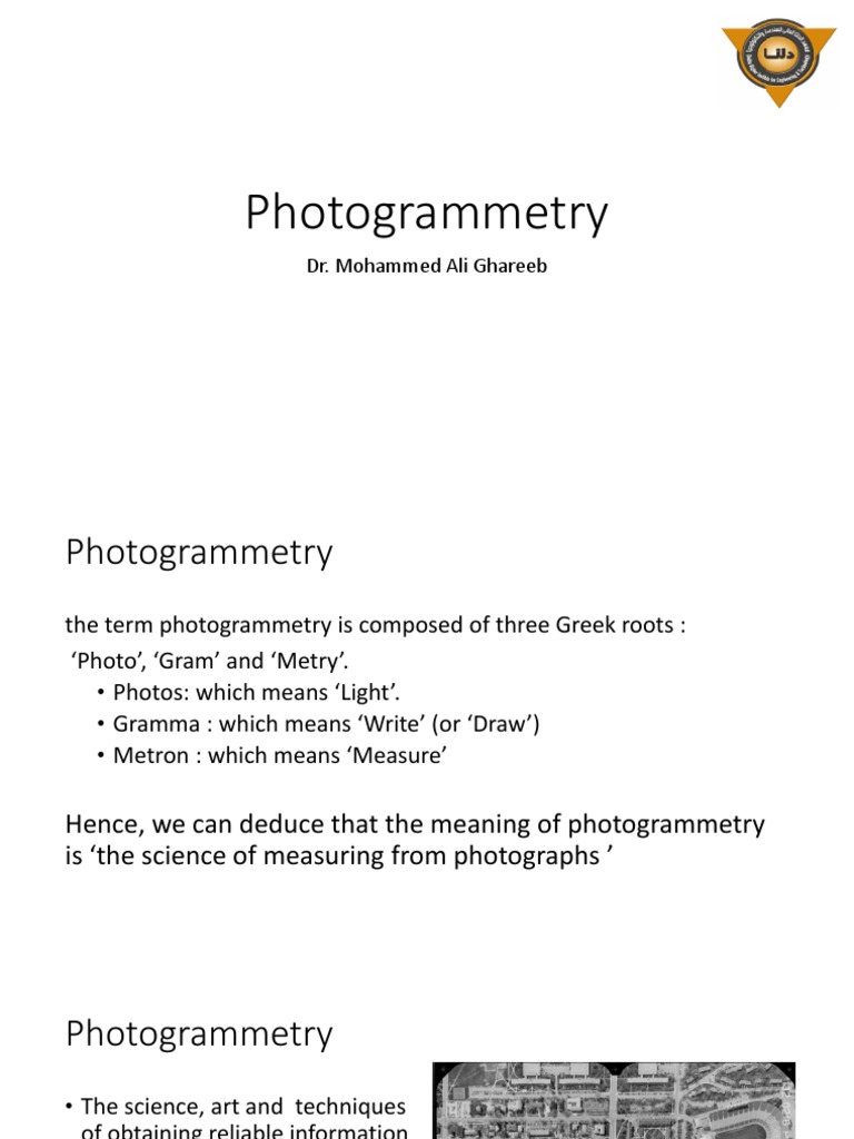 02 Photogrammetry - Vertical Photo | PDF | Aerial Photography | Camera