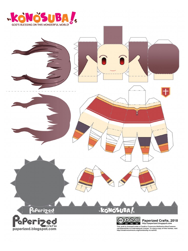 KonoSuba - Megumin Papercraft | PDF