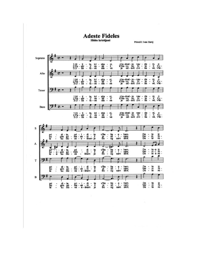 Adeste Fideles 01 | PDF