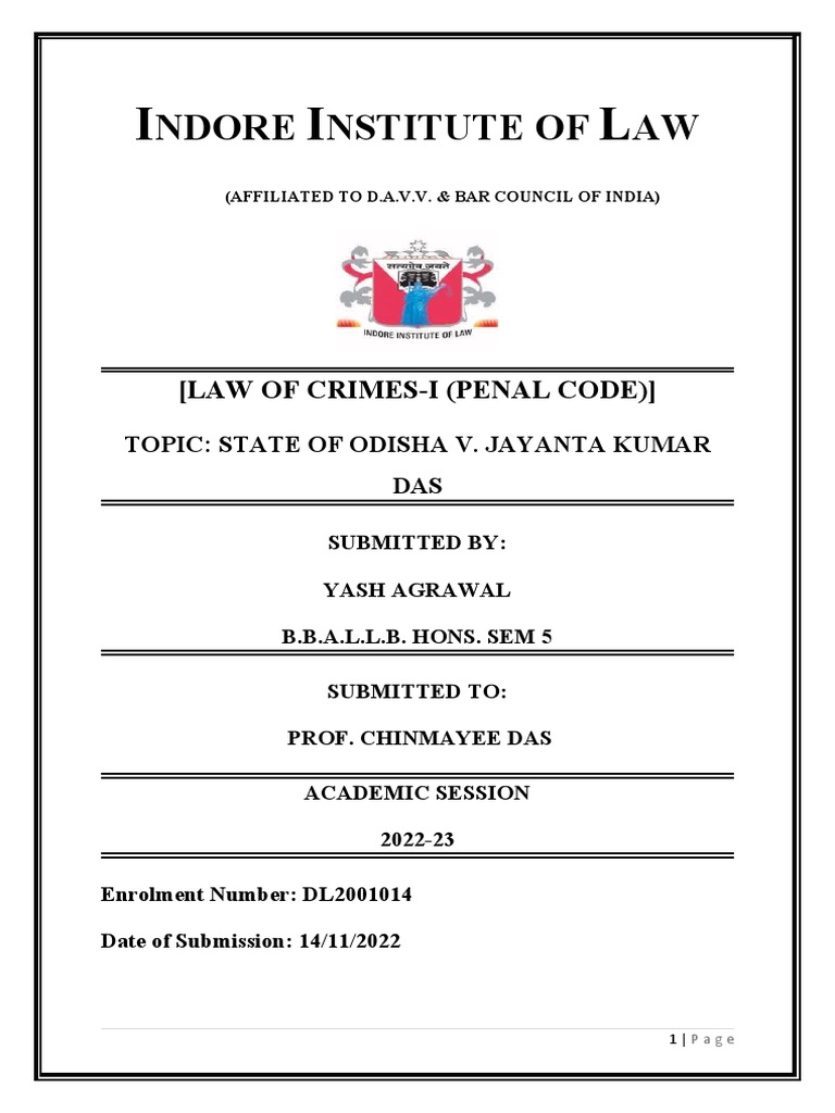 Case Analysis On Jayanta Kumar Das Vs State of Odisha | PDF | Obscenity | Cyberspace