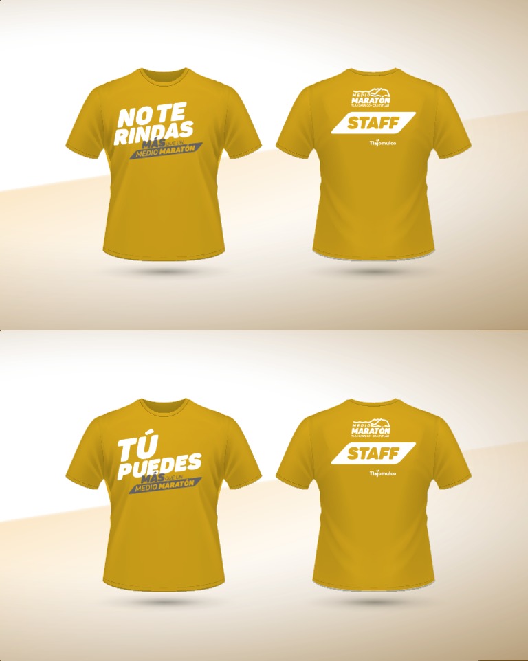 TLJ IMPR Playeras Staff MedioMaraton | PDF