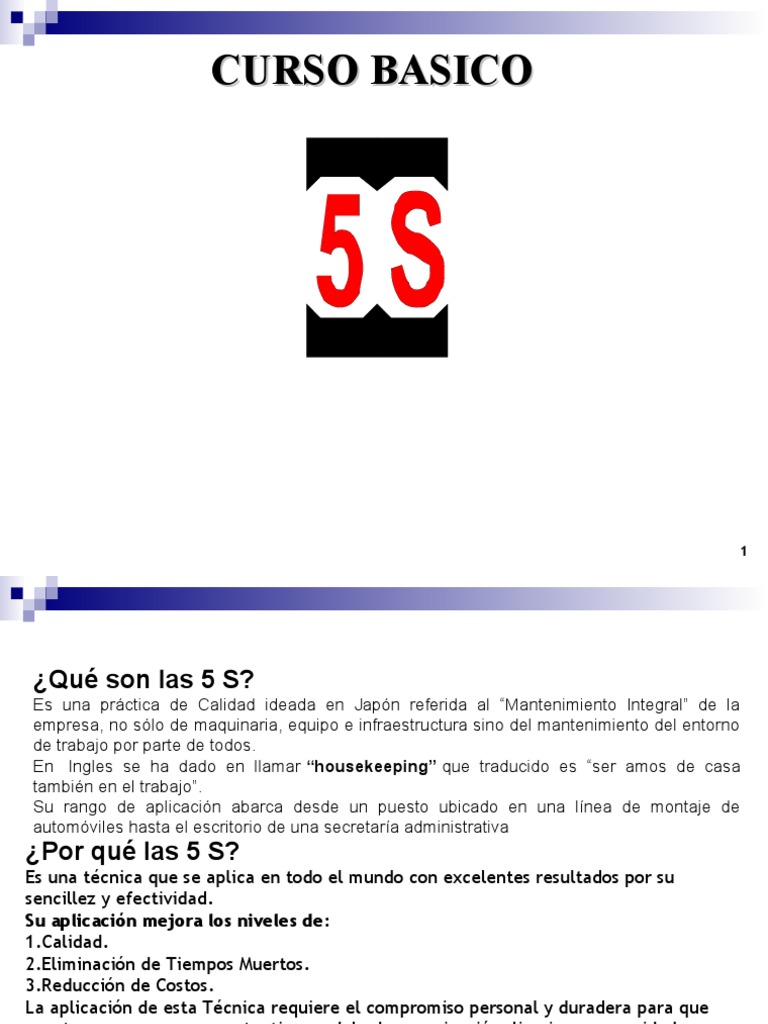 Curso 5S TPM | PDF