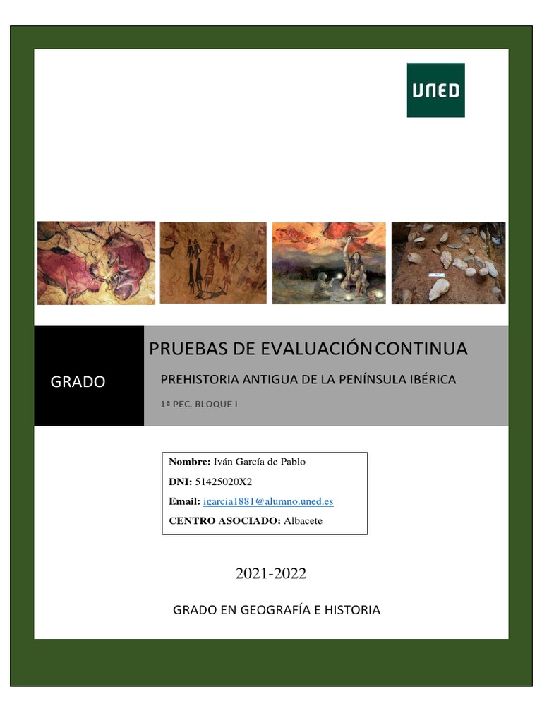 PEC1-2020 2021 Iván.G.P | PDF | Edad de Piedra