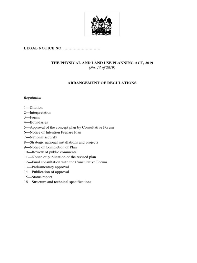 2 Physical and Land Use Planning National Physical and Land Use ...