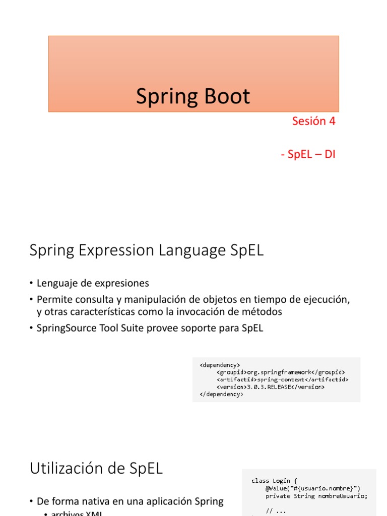 04 Spring Boot Pdf Lenguaje De Programación Software