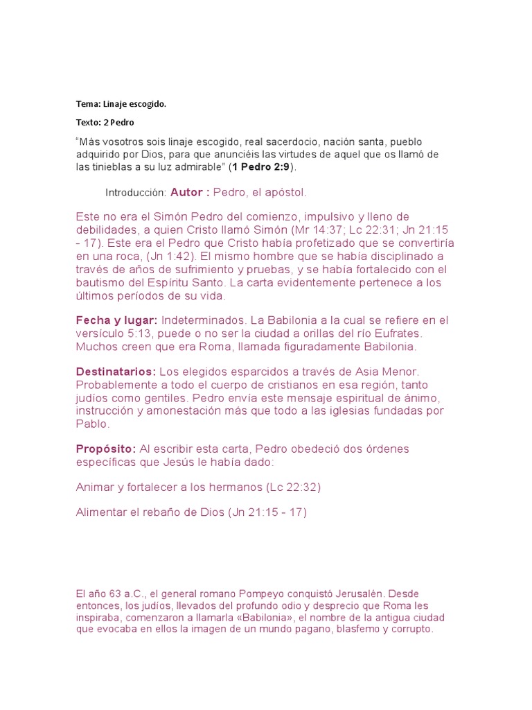 Tema Predica | PDF | San Pedro | Pablo el apóstol