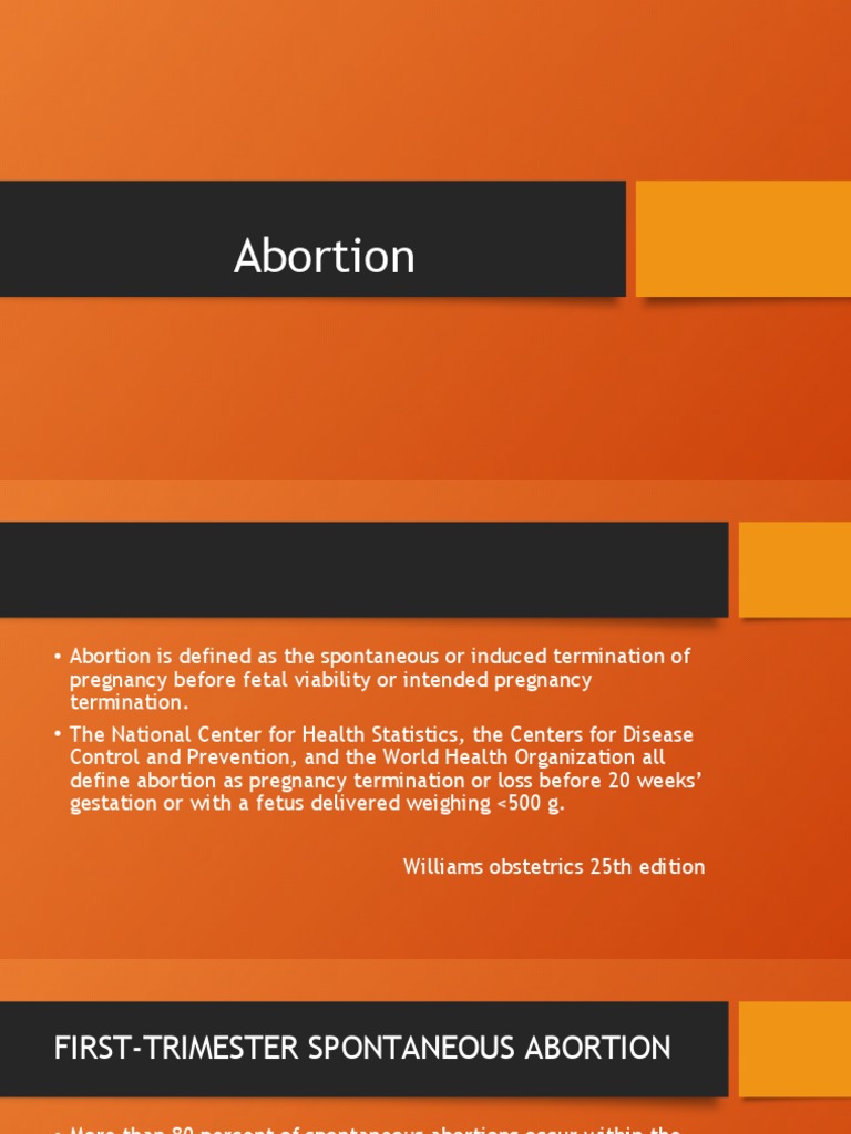 Presentation Ob Gyne | PDF | Miscarriage | Abortion