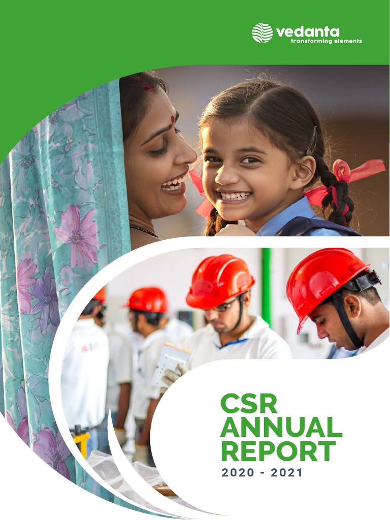 Vedanta Annual CSR Report 20 21 | PDF | Corporate Social Responsibility