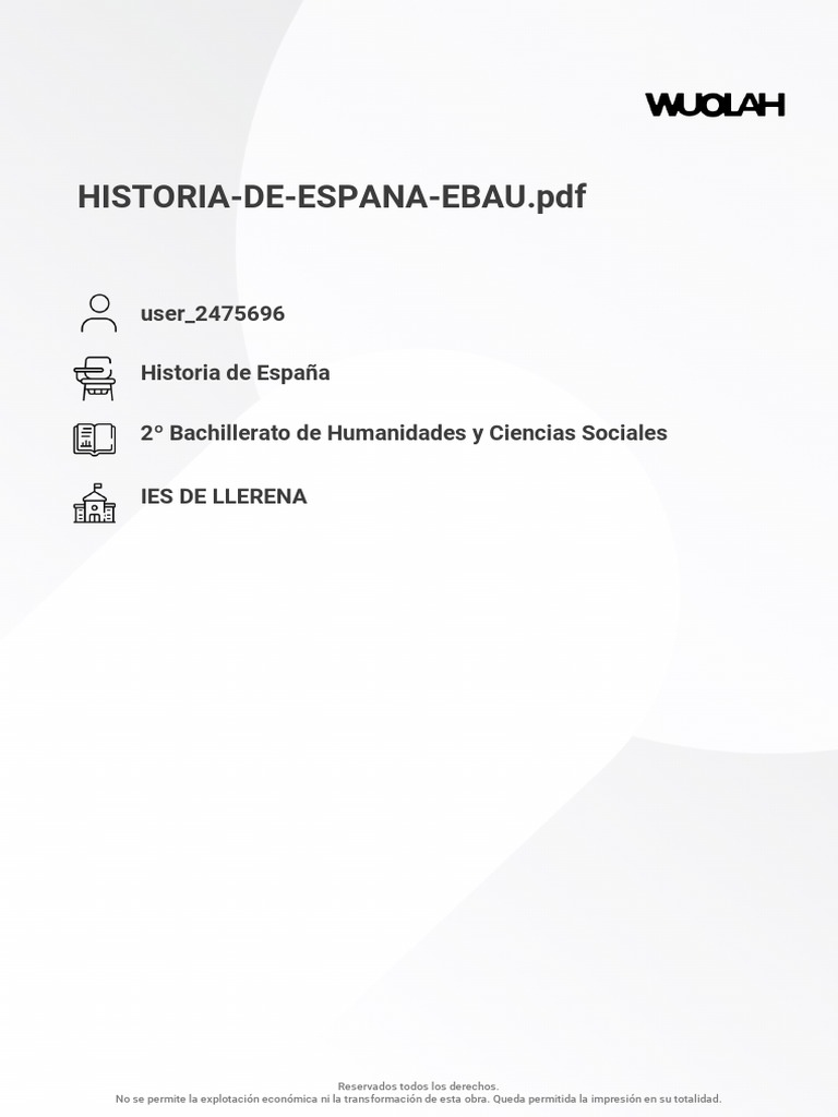 Historia De Espana Ebau Pdf Al Andalus Imperio Español