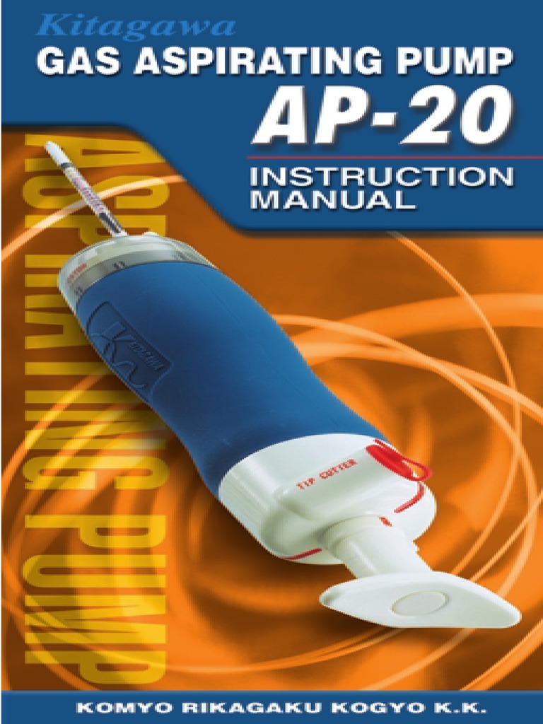 AP-20 - Manual COLOR INGLES | PDF | Pump | Gases