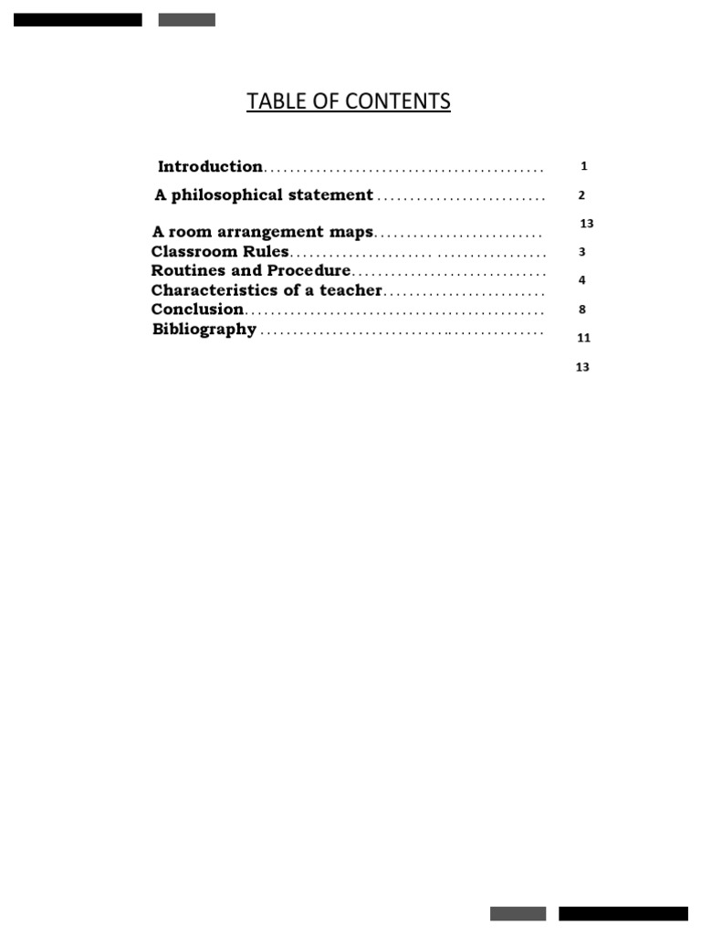 Legal Table of Contents | PDF