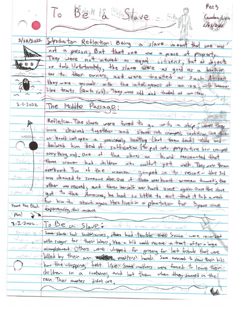 To Be A Slave Reflections | PDF