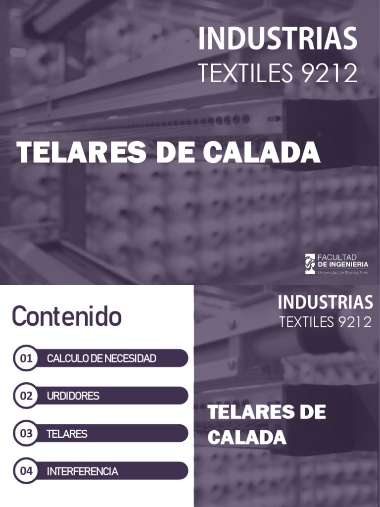 Ejercicios Telares de Calada | PDF | Telar | Textiles