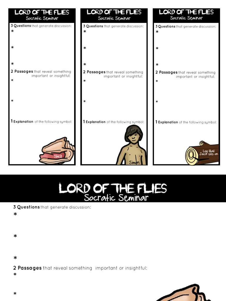 Johnathon Bell - LOTF CH 9 Socratic Seminar | PDF