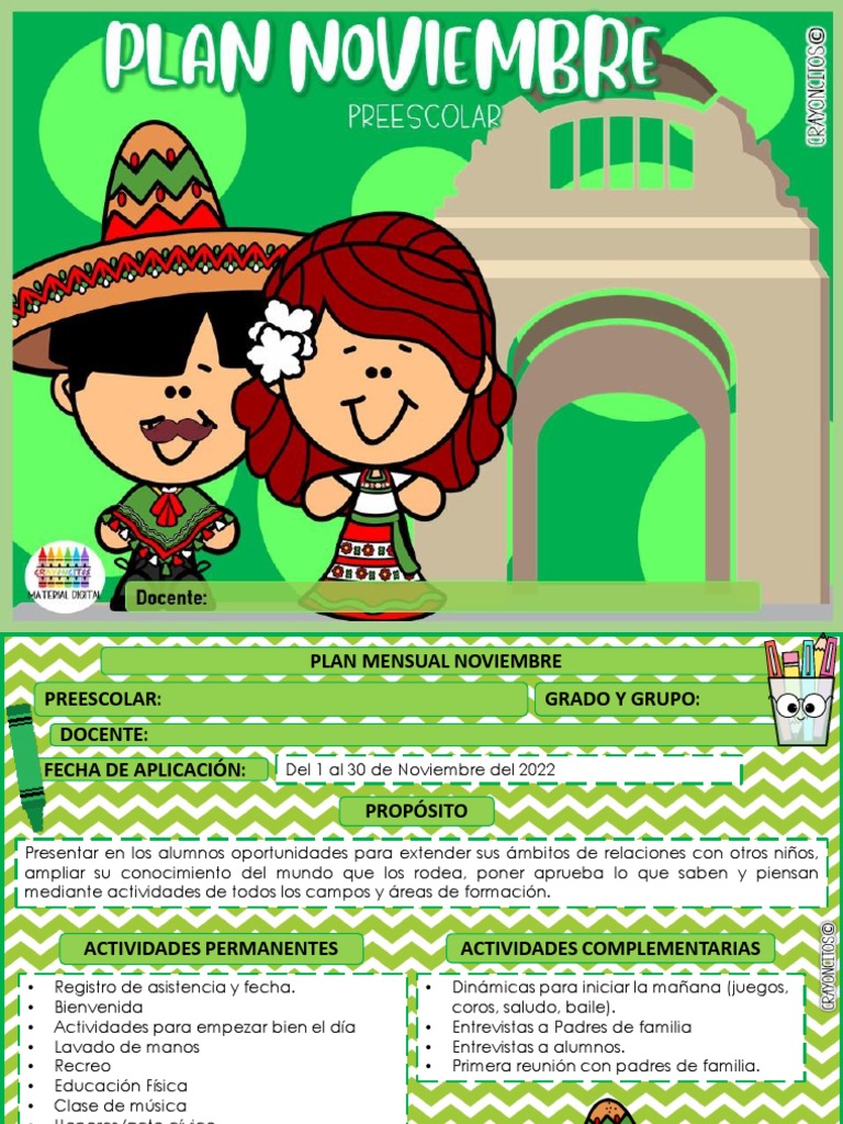 Plan Mensual Noviembre | PDF | Experimentar | Color