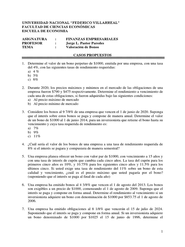 Cronograma de Amortización de Bonos 2020-2022 | PDF | Compartir ...