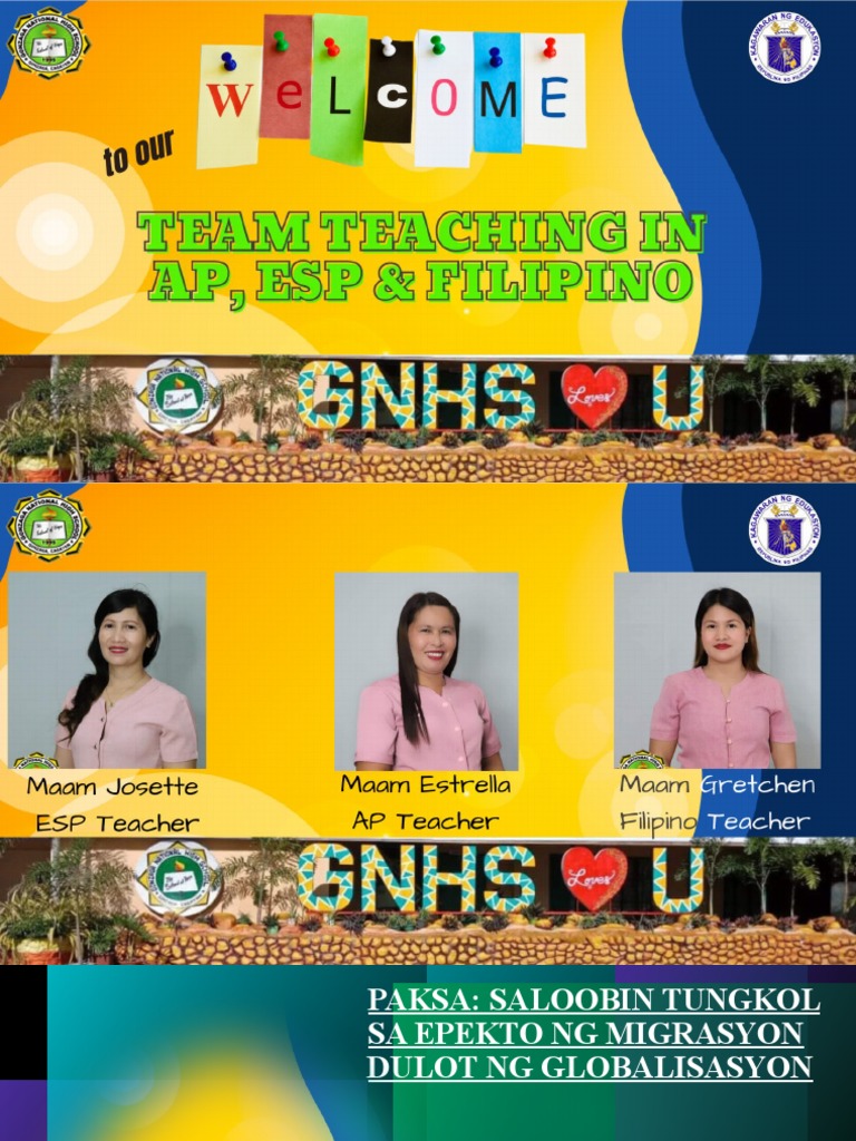 Team Teaching in AP Esp Filipino (Final Copy) | PDF