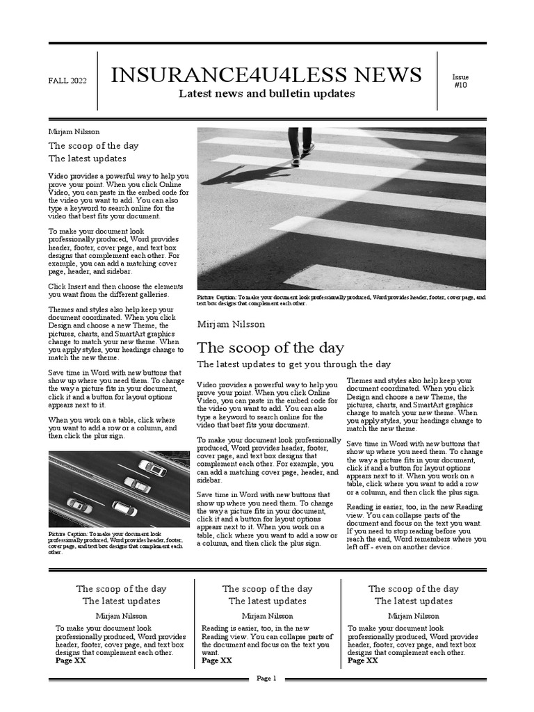 Sample Newspaper | PDF | Page Layout | Document