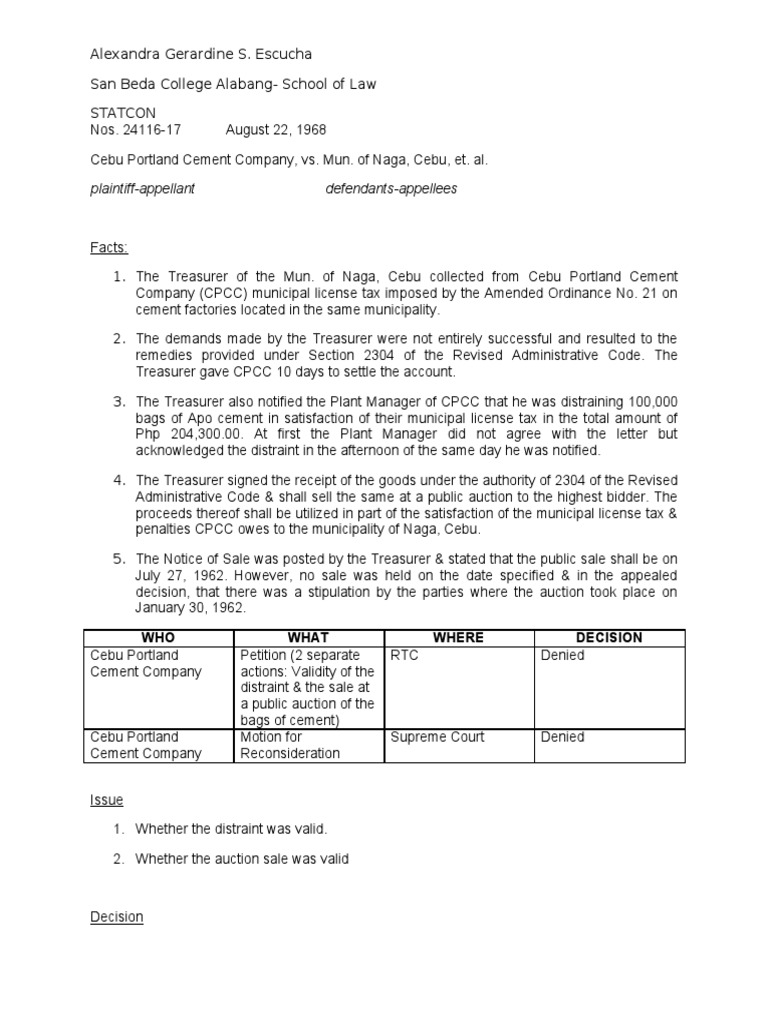 LAW 1106 - Statutory Construction - JD 3. G.R. No. 24116 - Cebu ...