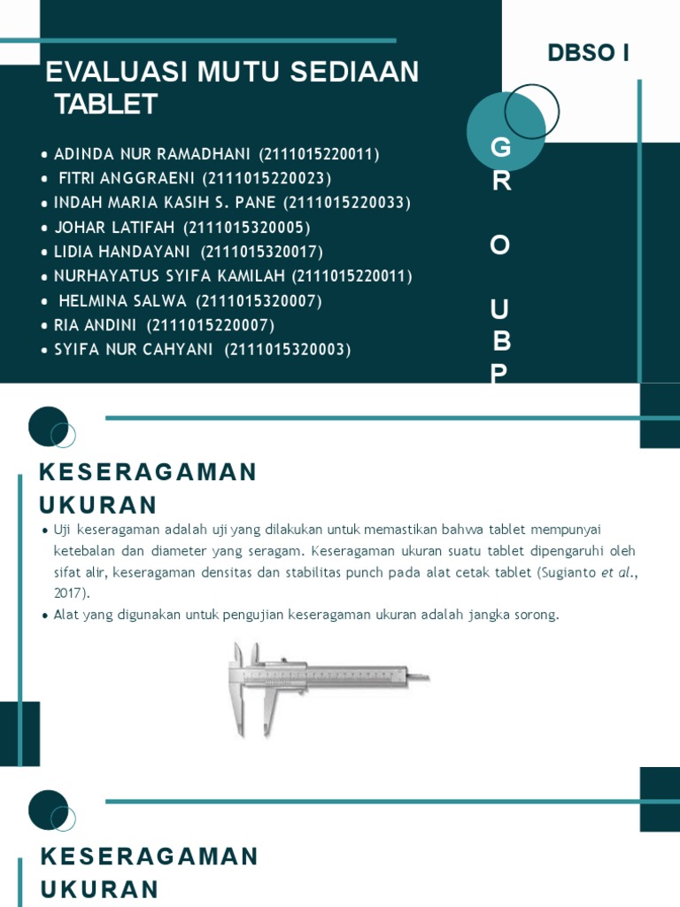 QC Tablet - Kelompok B | PDF