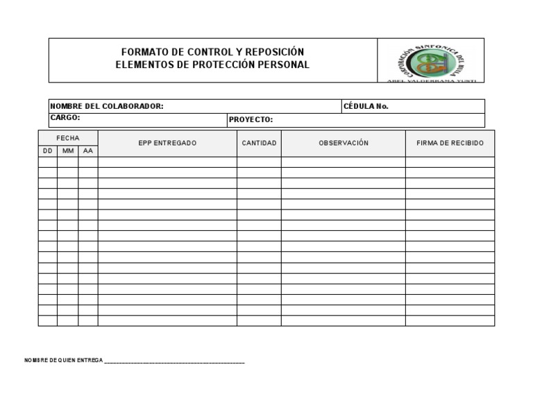 Control y Reposición de EPP | PDF
