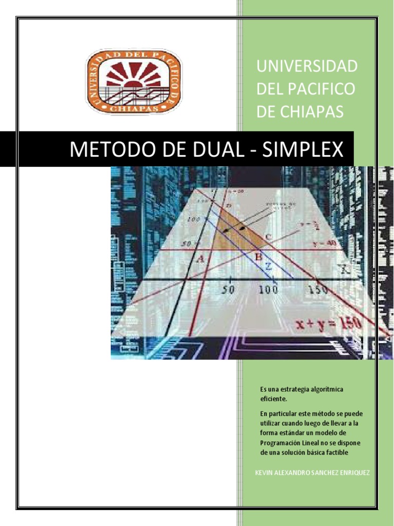 Metodo Dual-Simplex | PDF | Programación lineal | Matemáticas Aplicadas